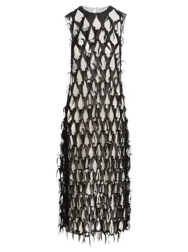 MAISON MARGIELA Silk Midi Dress - Black