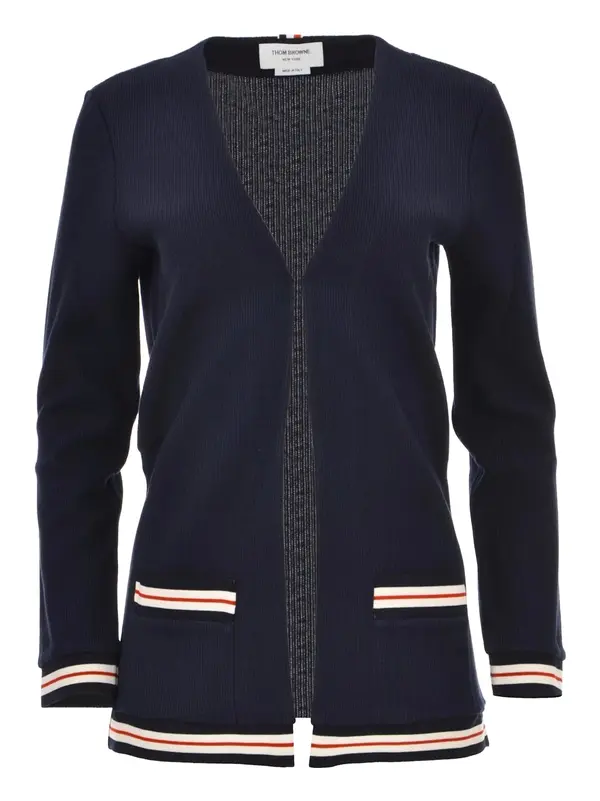 Thom Browne Cotton Cardigan - Blue