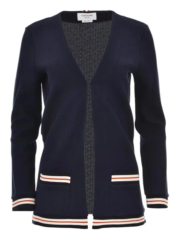 Thom Browne Cotton Cardigan - Blue