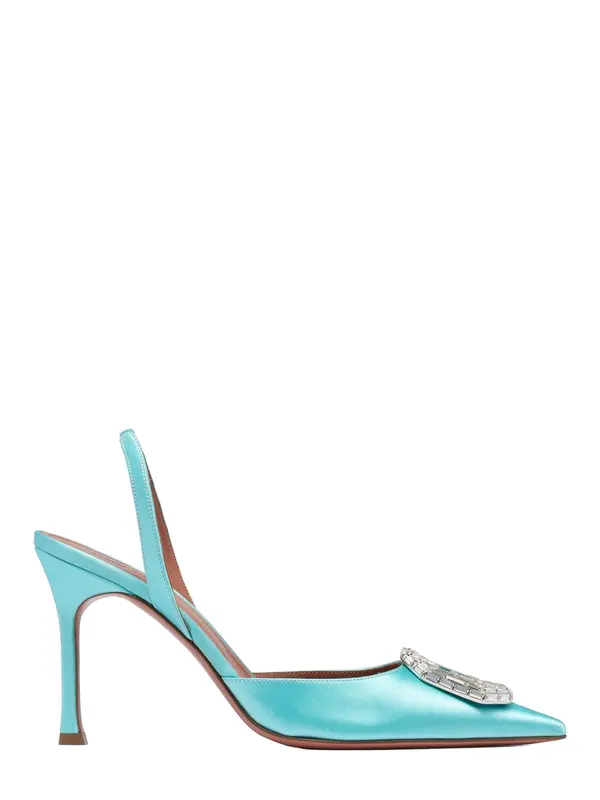 Amina Muaddi Camelia Pumps - Green