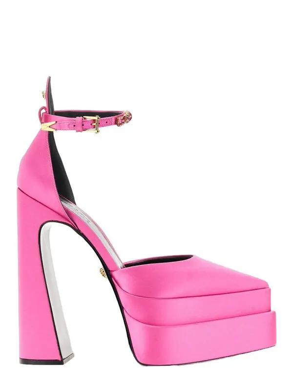 Versace Aevitas Pointy Platform Pumps - Fuchsia