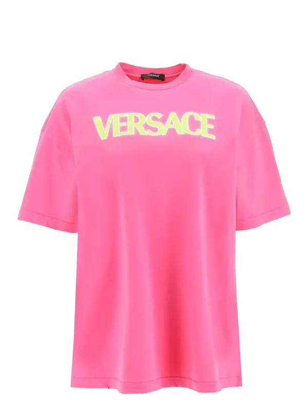 Versace Cotton Logo T-shirt - Pink