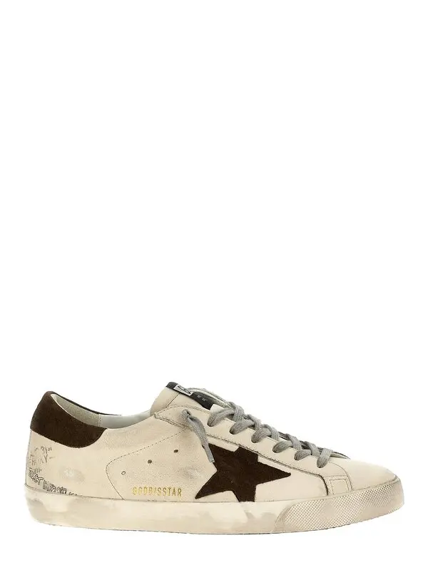 GOLDEN GOOSE DELUXE BRAND Super-star Leather Sneakers - Brown