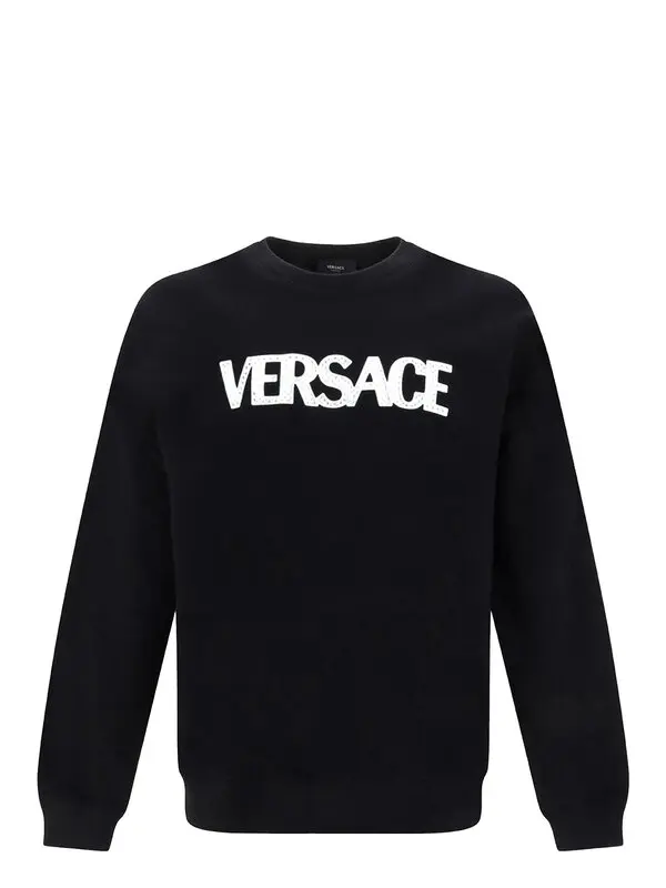 Versace Logo Sweatshirt - Black