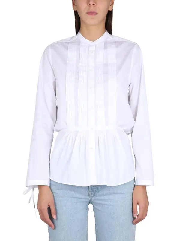 Aspesi Korean Collar Shirt - White