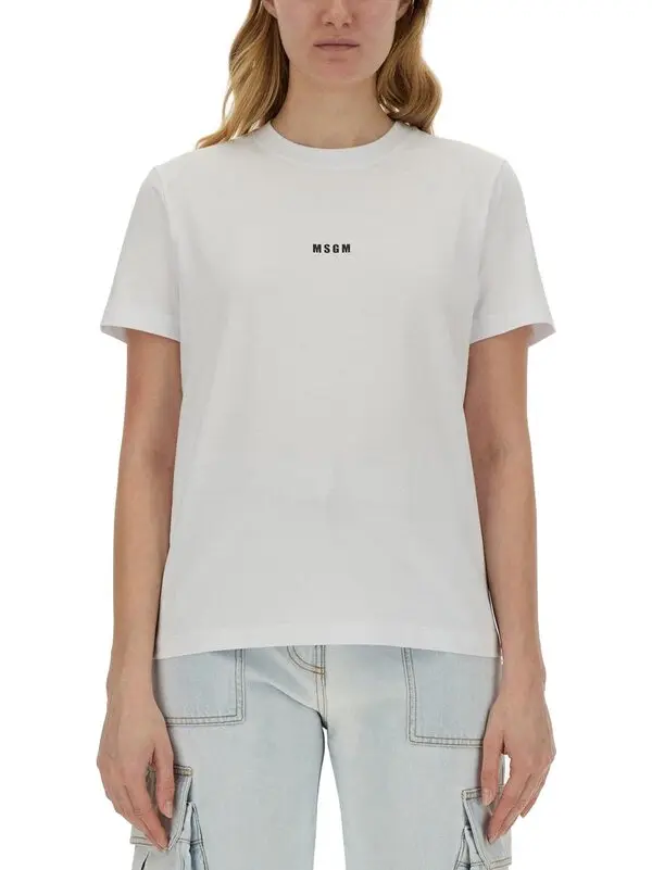MSGM Micro Logo T-shirt - White