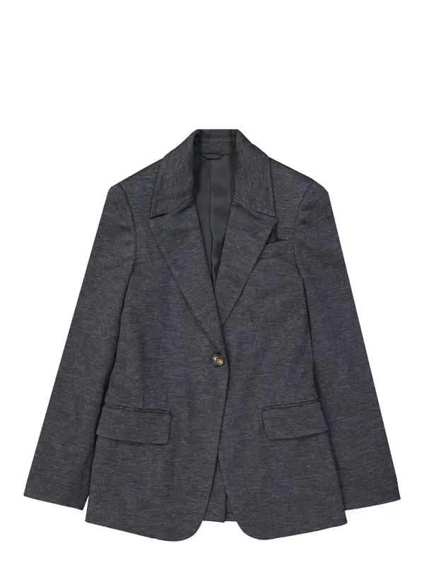 Brunello Cucinelli Wool Blazer - Gray