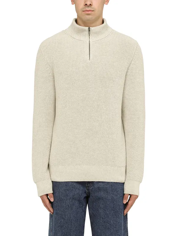 A.p.c. Cotton Turtleneck - Beige