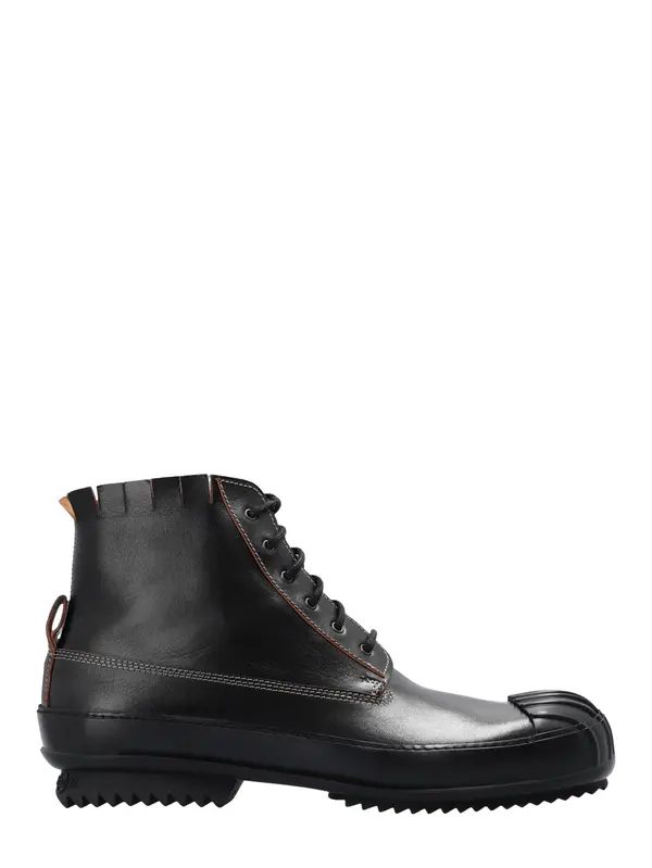 MAISON MARGIELA Leather High-top Sneakers - Black