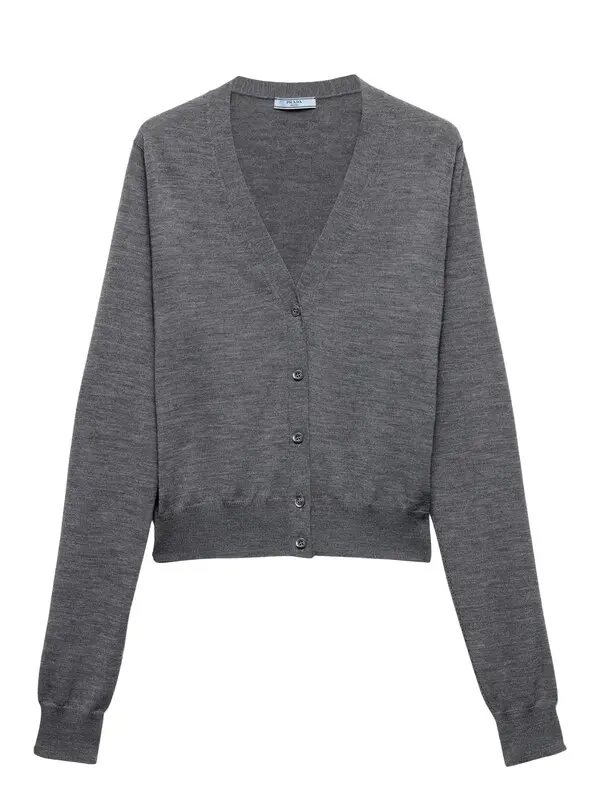 Prada Wool Cardigan - Ardesia