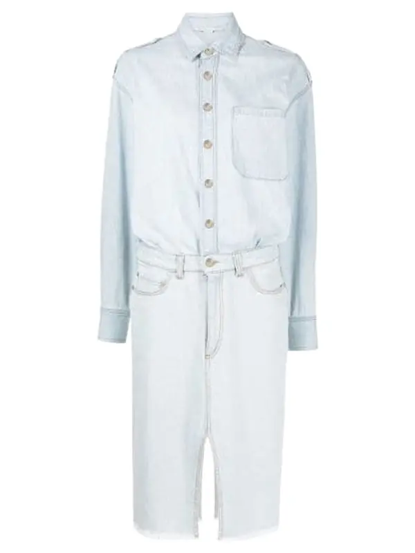 Stella McCartney Denim Shirt Dress - Blue