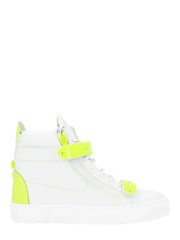 GIUSEPPE ZANOTTI Leather High-top Sneakers - White