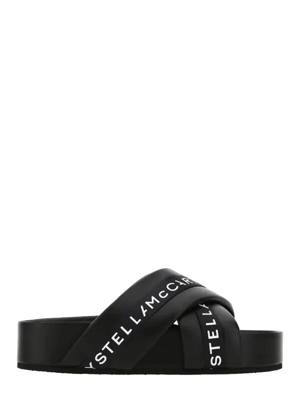 Stella McCartney Logo Slippers - Black