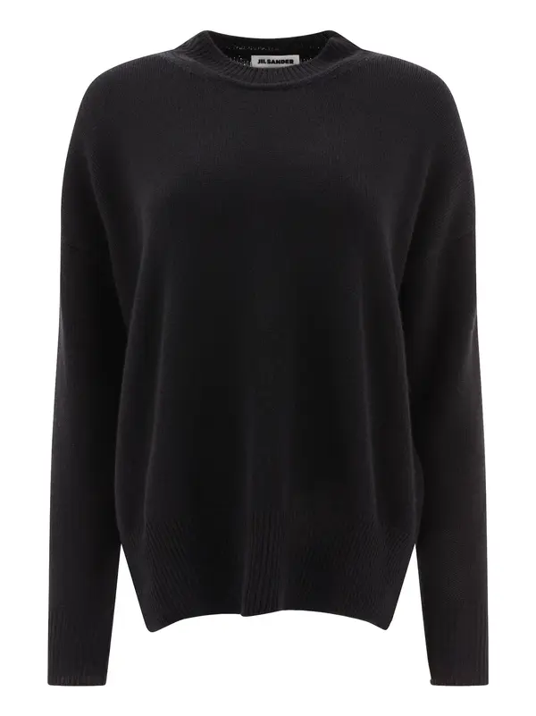 JIL SANDER Superfine Cashmere Sweater - Black