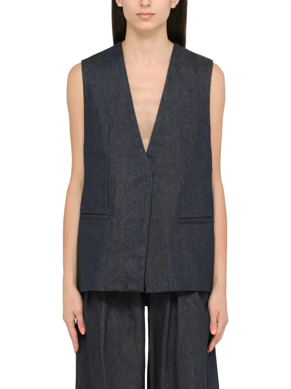 Amiri Single-breasted Waistcoat - Blue