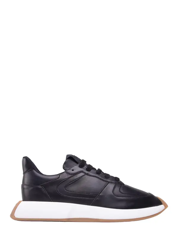 GIUSEPPE ZANOTTI Leather Sneakers - Black