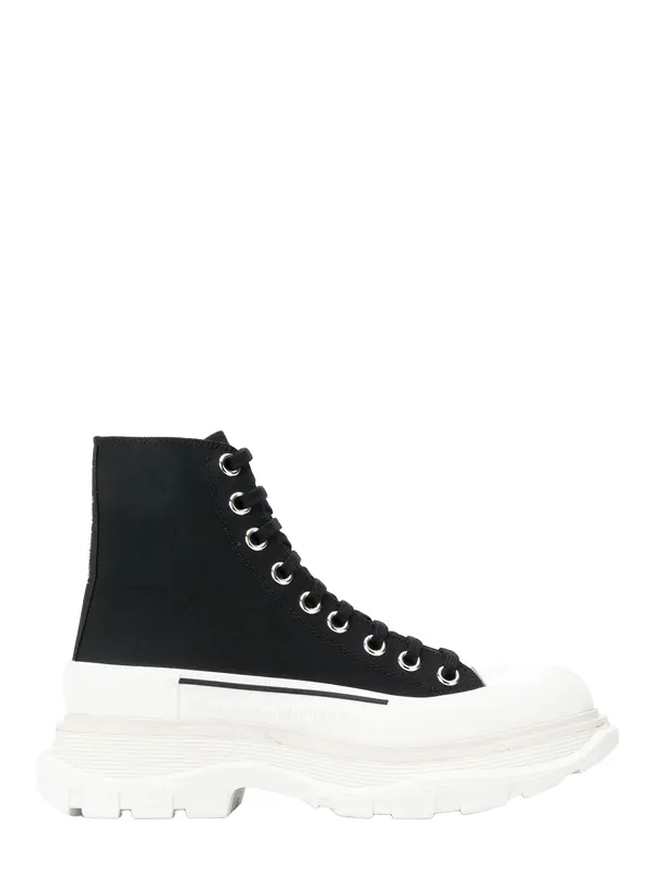 Alexander McQueen Tread Slick Ankle Boots - Black