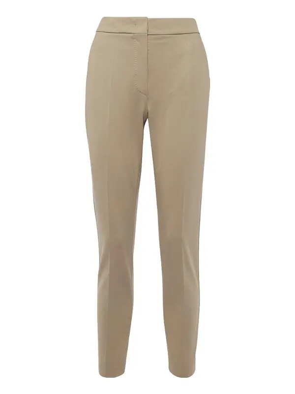 Max Mara Pegno Viscose Jersey Trousers - Beige