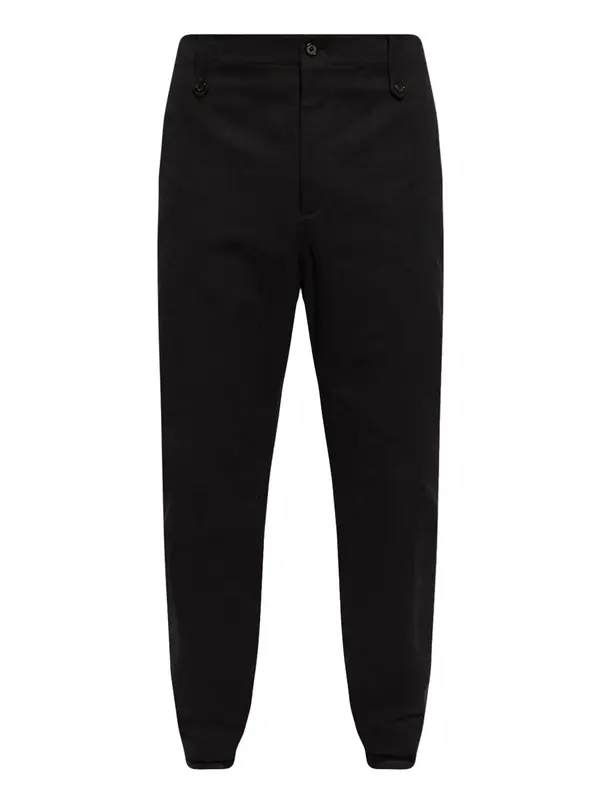 Alexander McQueen Pleat Front Trousers - Black