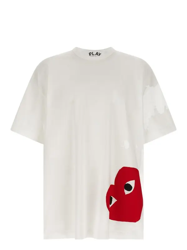 Play Comme Des Garcon Printed T-shirt - Red