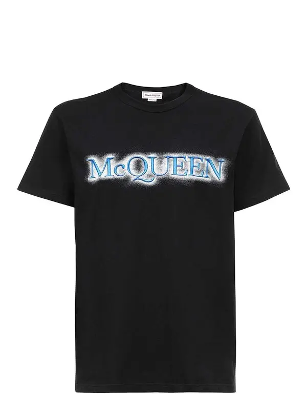 Alexander McQueen Logo T Shirt - Black