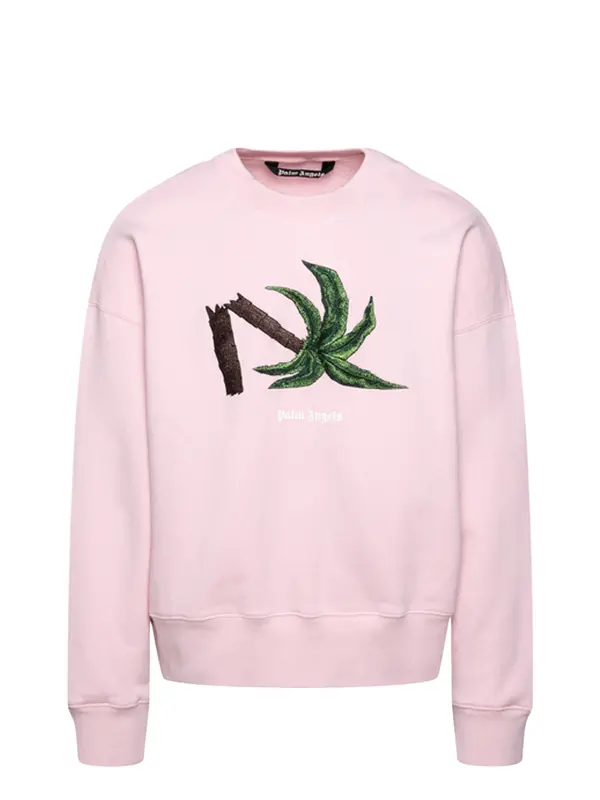 Palm Angels Logo Sweatshirt - Pink