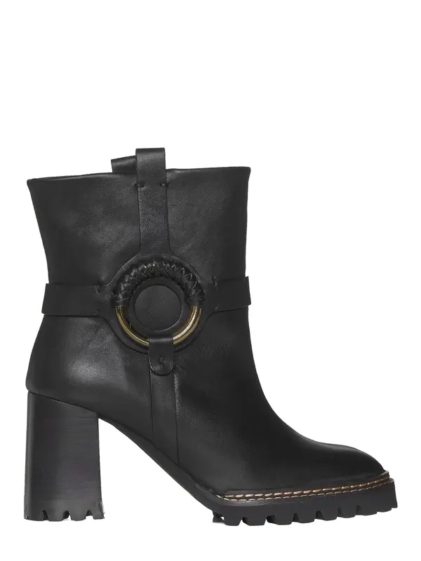 See By Chloé Hana Leather Boots - Black