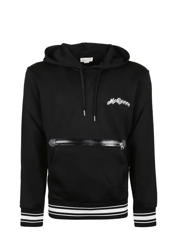 Alexander McQueen Logo Hooded Sweatshirt - Black