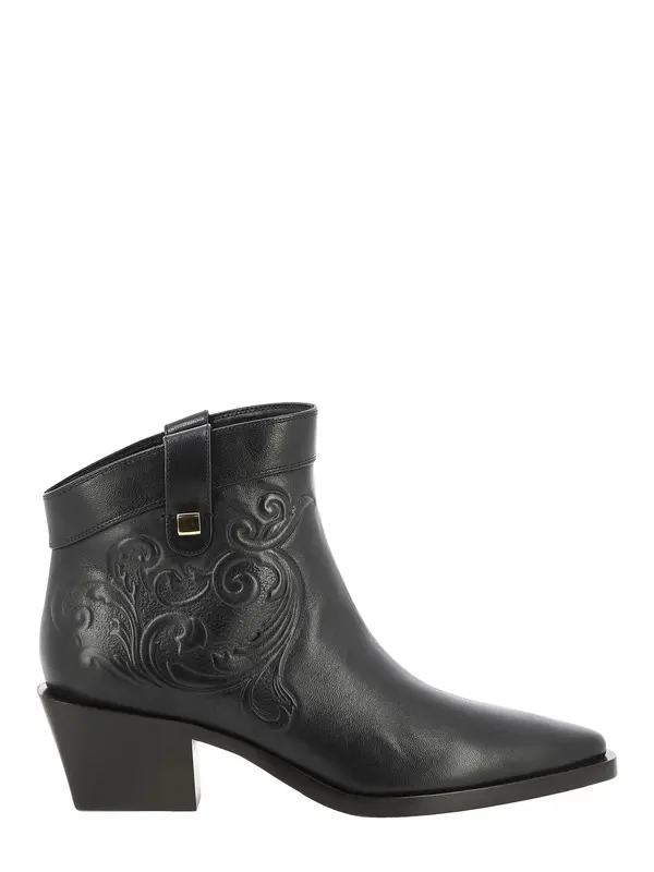 MAISON SKORPIOS Alexandra Cordoba Ankle Boots - Black
