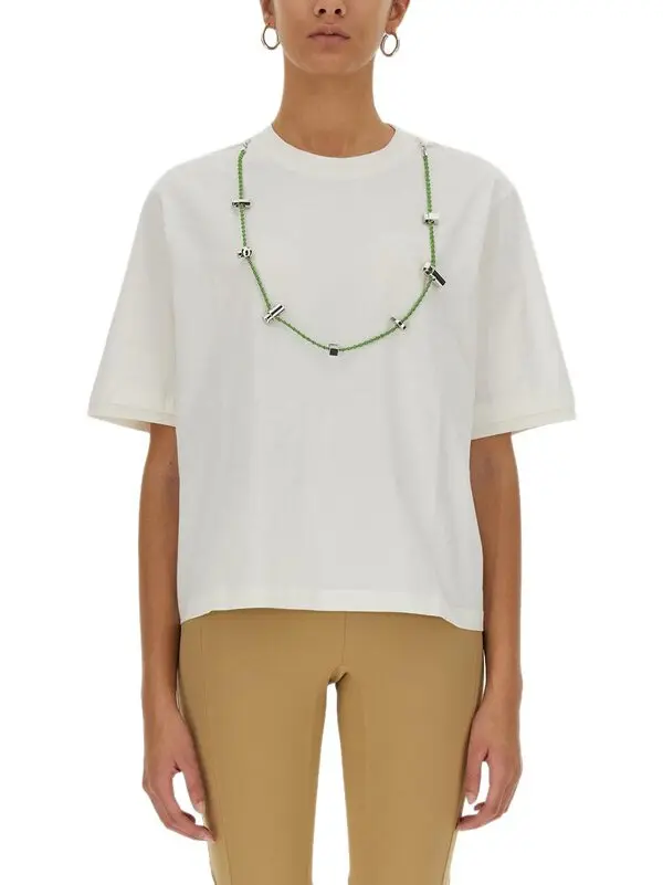 AMBUSH T-shirt With Chain Detail - White