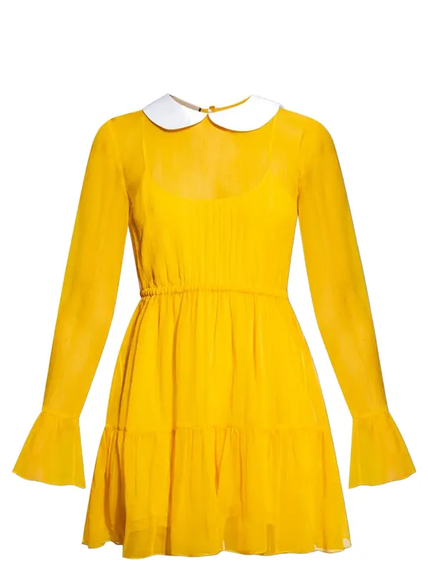 Gucci Silk Chiffon Dress - Yellow