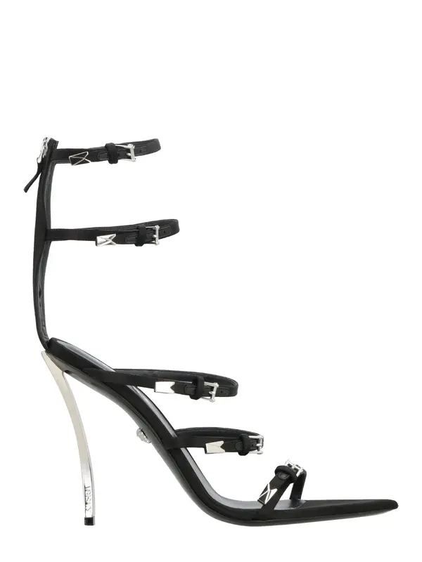 Versace Pin Point Sandals - Black