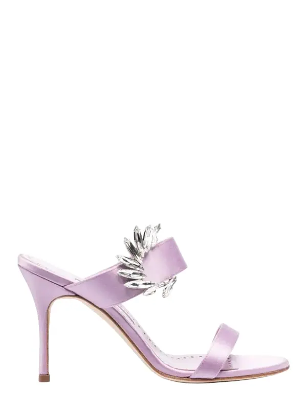 Manolo Blahnik Chivela 090 Sandals - Lilac