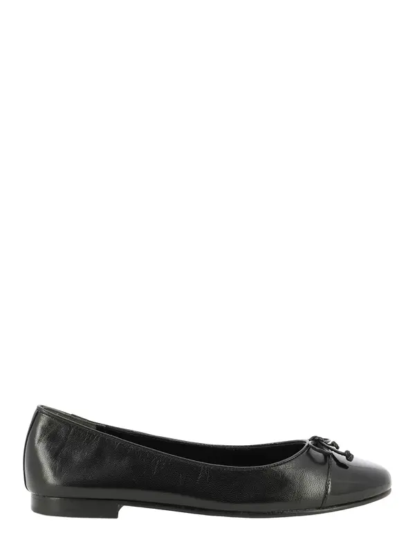 Tory Burch Cap-toe Ballerina Flats - Black
