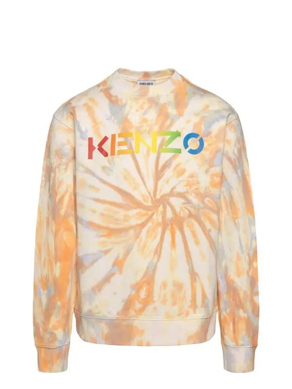 Kenzo Cotton Logo Sweatshirt - Orange