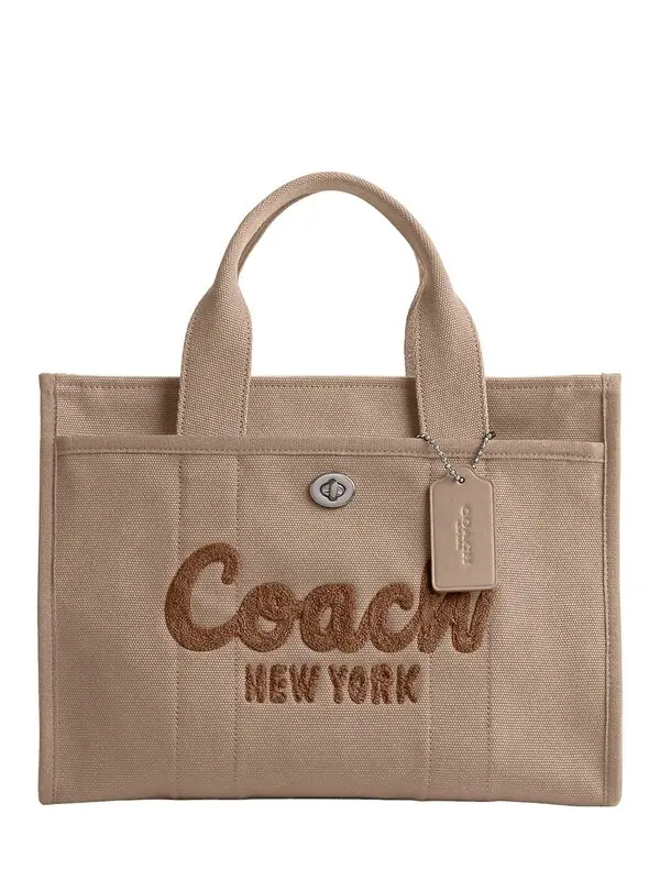 COACH Cargo Tote Bag - Silver/dark Natural