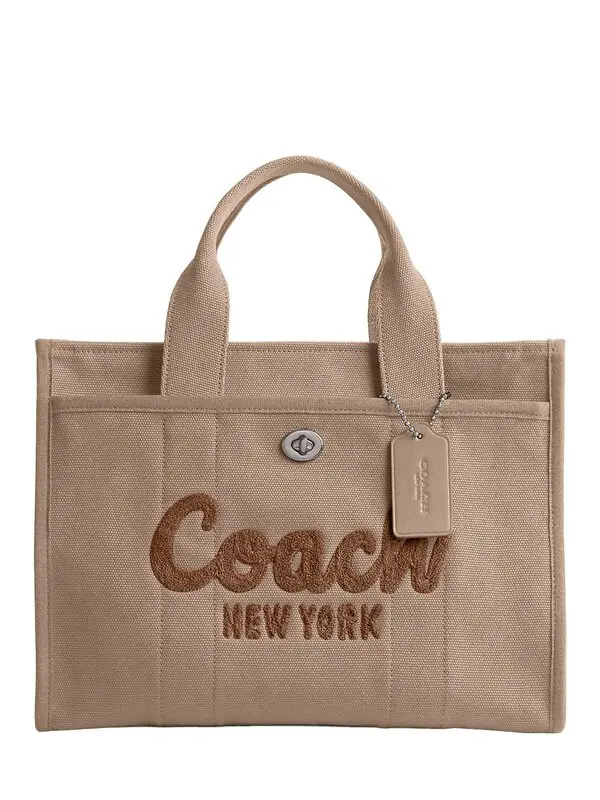 COACH Cargo Tote Bag - Silver/dark Natural