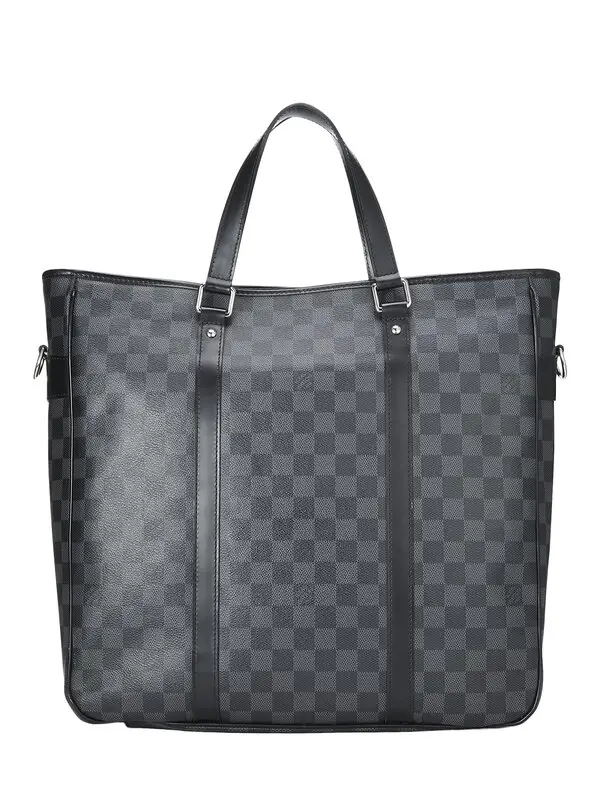 LOUIS VUITTON Damier Graphite Tadao - Black
