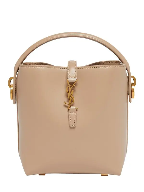Saint Laurent Le 37 Mini Bucket Bag - Dark Beige