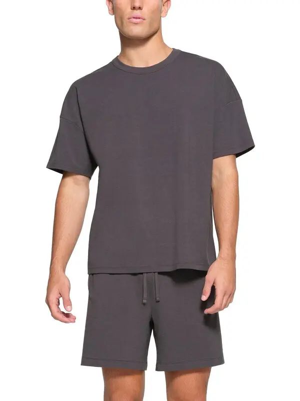 SKIMS Jersey Lounge Oversized T Shirt - Ash