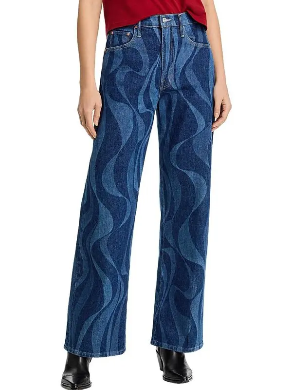 MOTHER The Lasso Sneak High Rise Jeans - Twist Of Fate