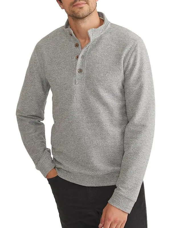Marine Layer Clayton Textured Pullover - Gray
