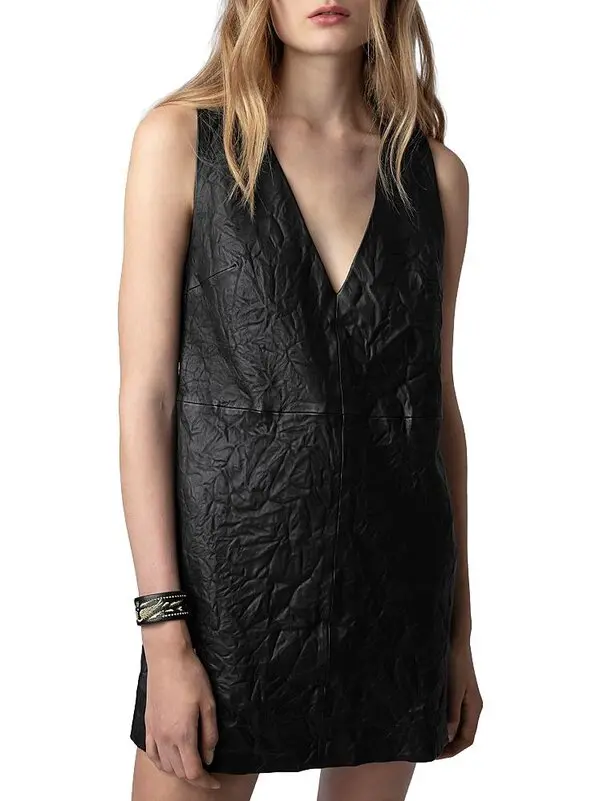 Zadig&Voltaire Rasha Leather Dress - Noir