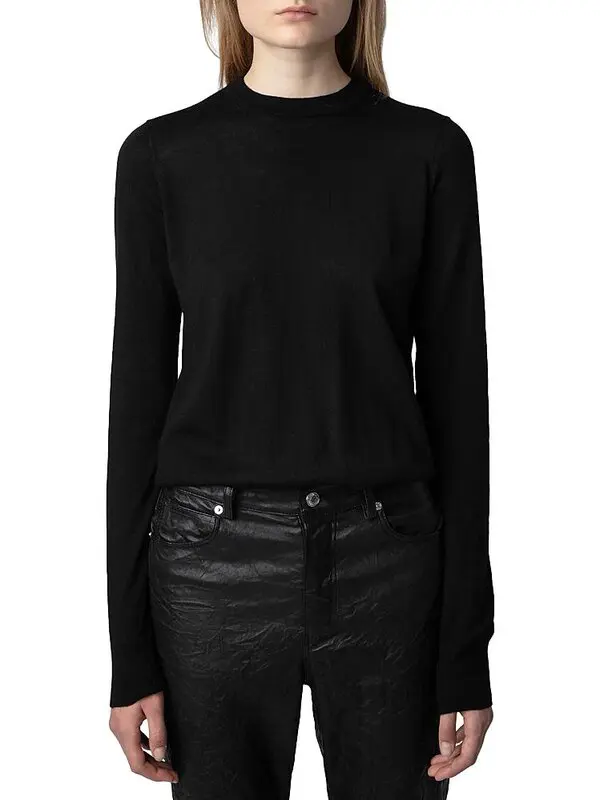 Zadig&Voltaire Emma Merino Wool Sweater - Noir