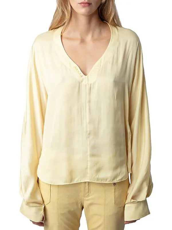 Zadig&Voltaire Tonastir Satin Blouse - Shea