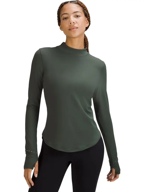 Lululemon Rulu Running Long-sleeve Shirt - Smoked Spruce