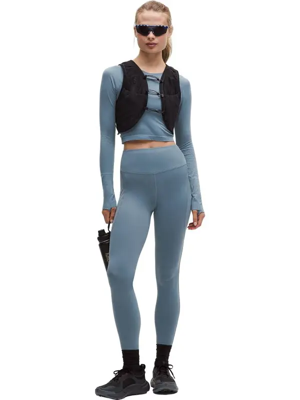 Lululemon Fast And Free High-rise Thermal Tight 28 - Steel Blue