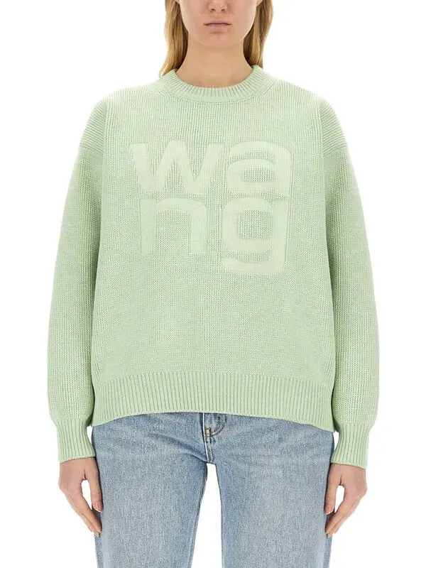 Alexander Wang Jersey With Logo - Green