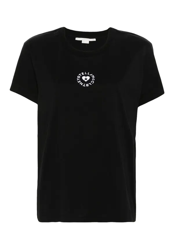 Stella McCartney Lovestruck Logo T-shirt - Black