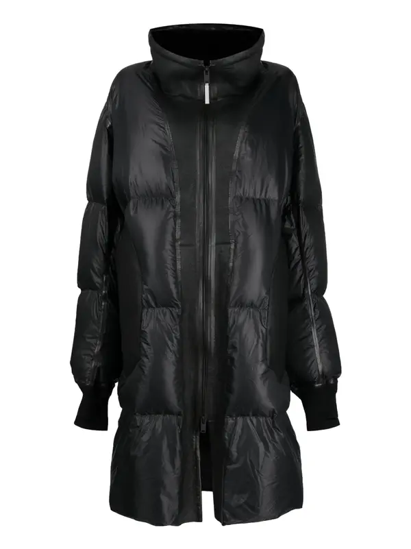 ISAAC SELLAM EXPERIENCE Puffa Down Mid-length Coat - Black